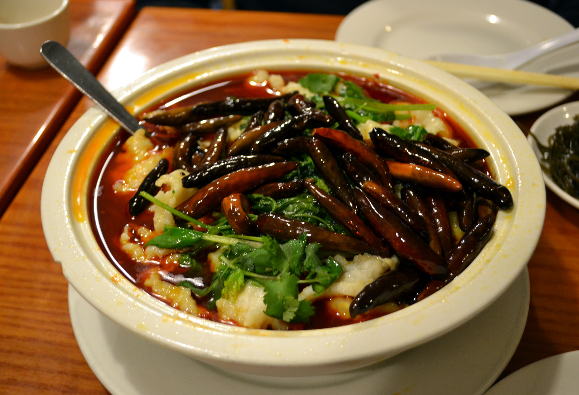 Sliced Fish with Spicy Sauce Soup at Old Sichuan - New York Food Journal